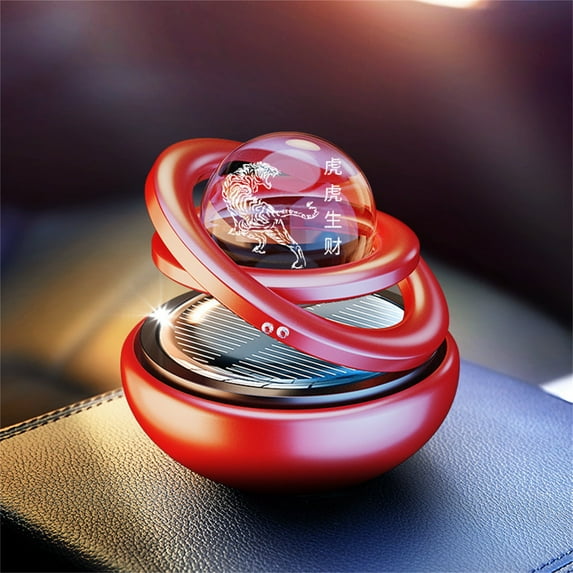 Solar Rotating Car Ornament Yannianjz Solar Powered Rotating Car Air ...