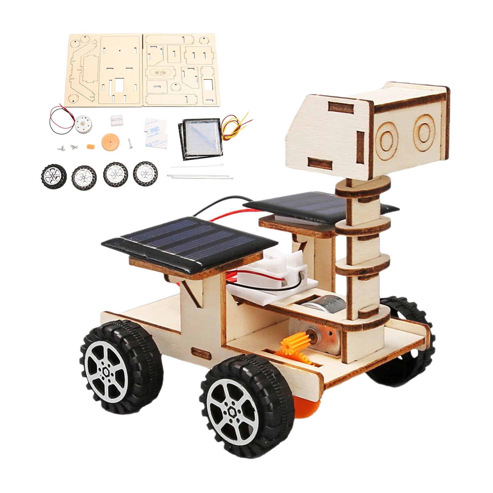 Solar Rover Building Kit for Kids - Wooden Build Your Own Science Toy ...