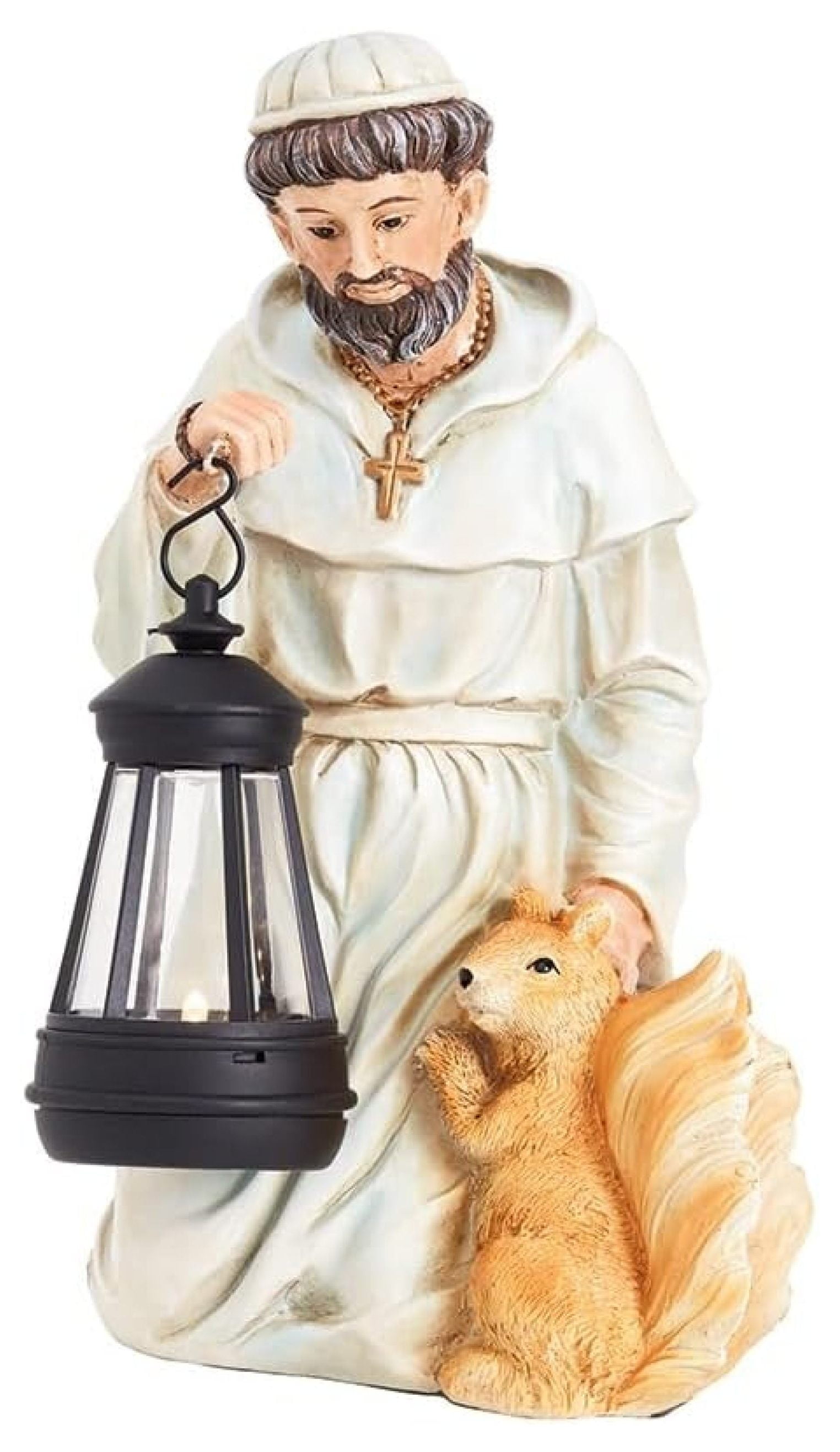 Solar Saint Statues - St. Francis with Lantern - Walmart.com