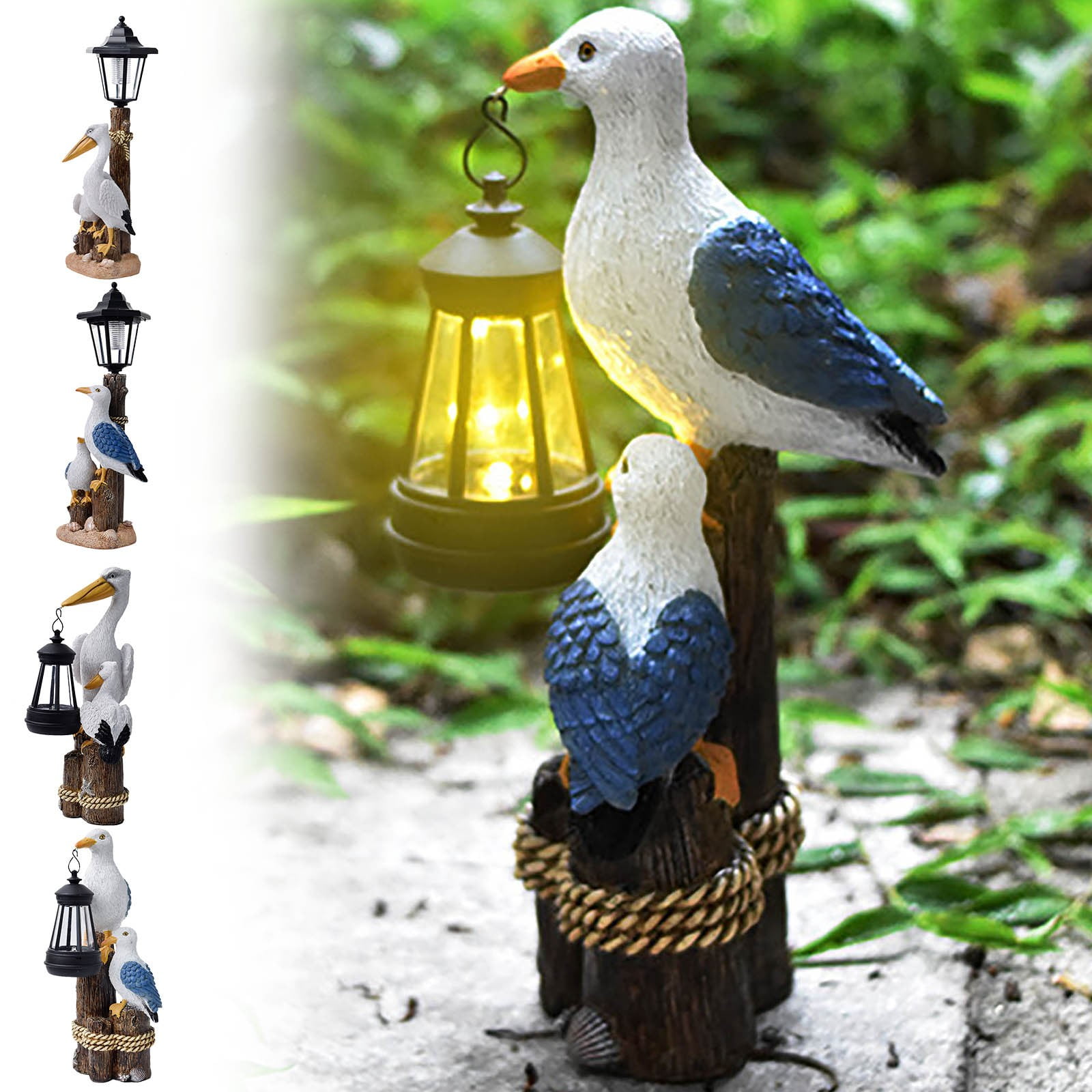 Solar Seagull Garden Outdoor Lights Series,Large Outdoor Garden Statue ...