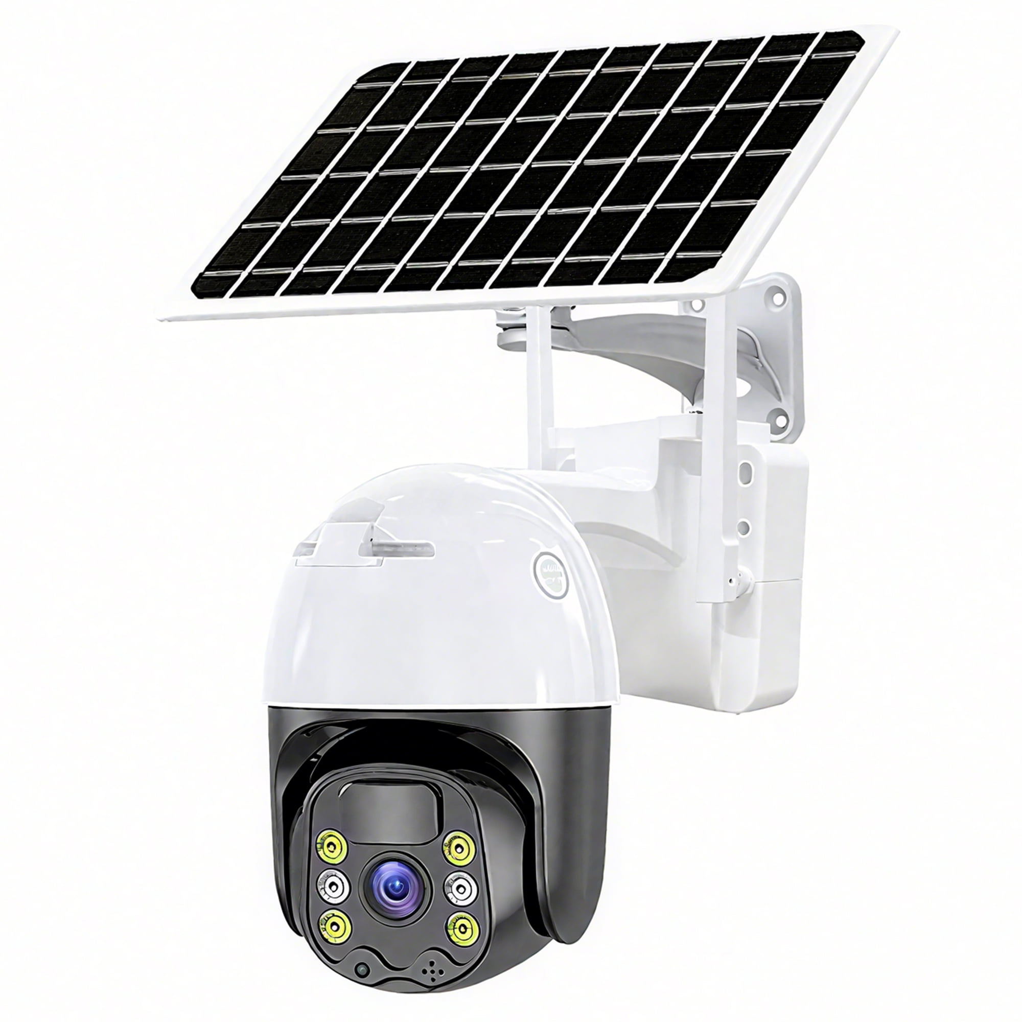 Solar Security Camera, 2K 360° View Wireless Outdoor CCTV with Color ...