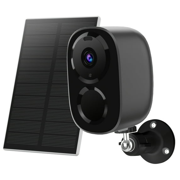 Solar Security Camera, 2K Wireless Outdoor with Color Night Vision & AI ...