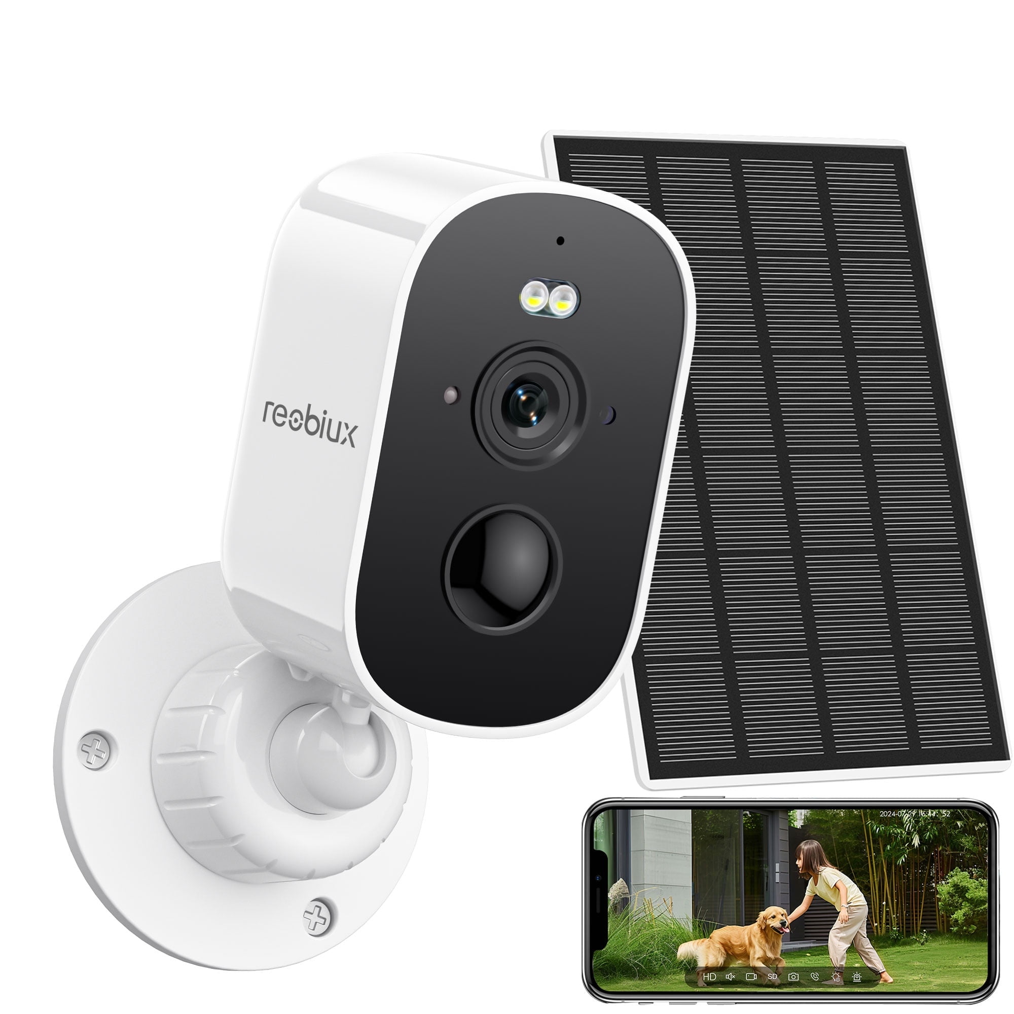 Solar Security Cameras Wireless Outdoor with Spotlight, 2.5K/4MP ...