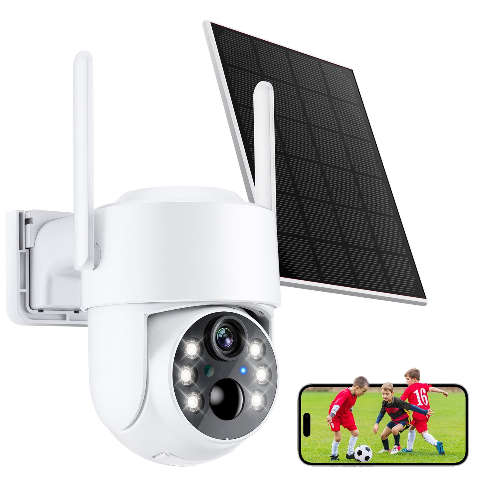 Solar Security Cameras Wireless Outdoor with Spotlight, 2.5K/4MP ...