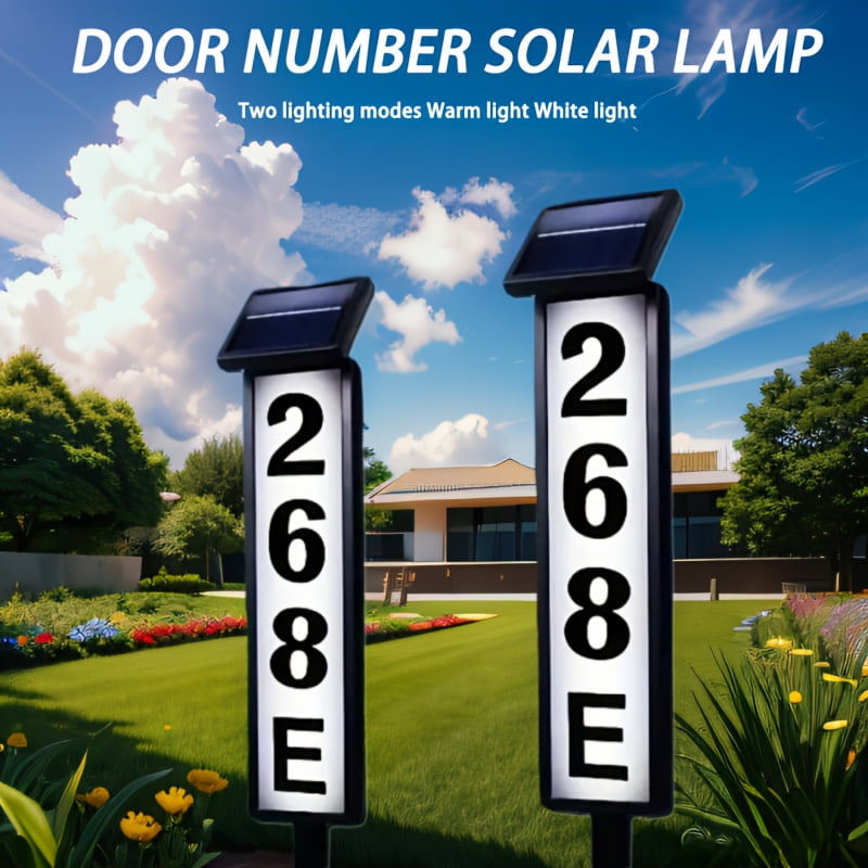 Solar Security Warning Light, Pole-Mounted Flashing Beacon for Driveway ...