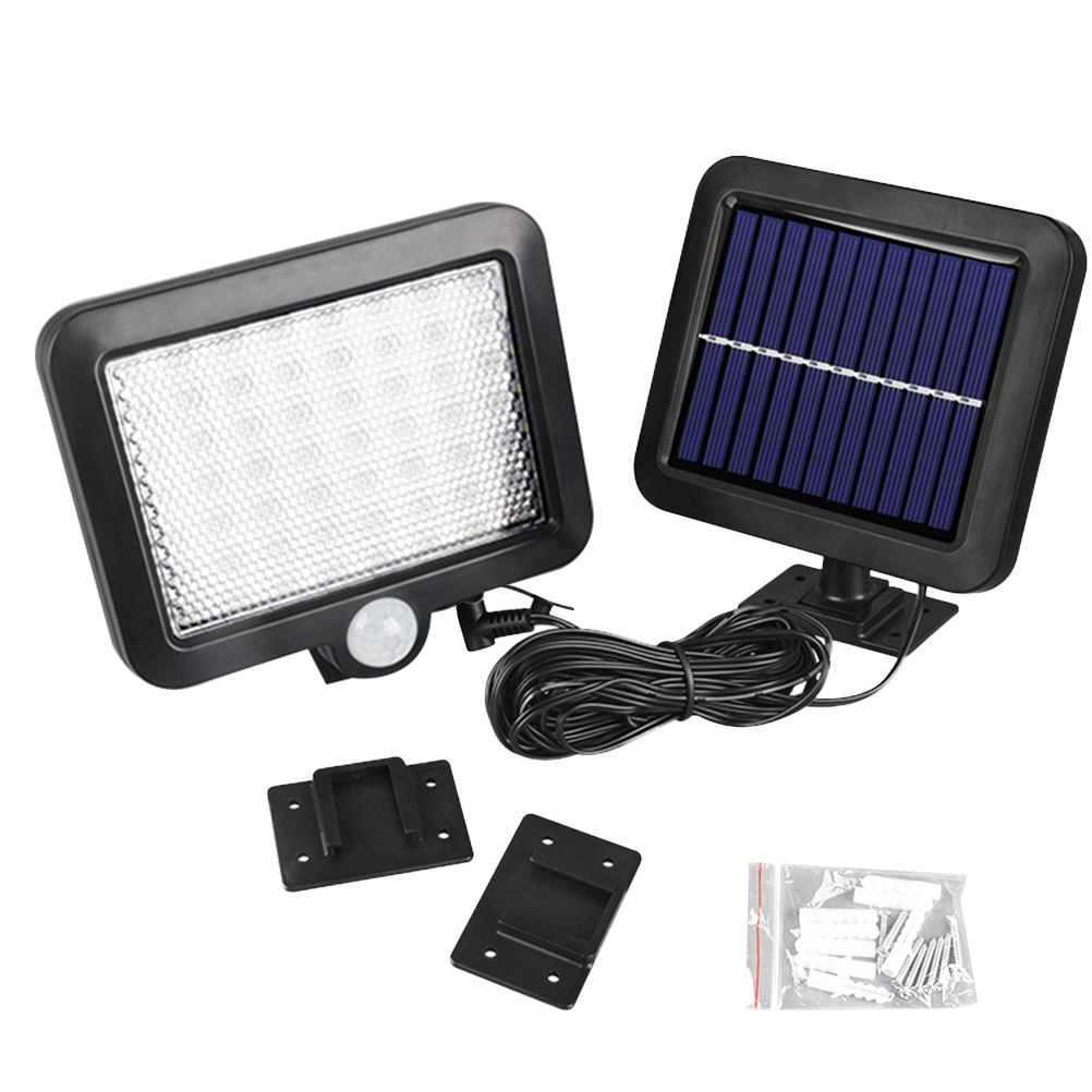 Solar Sensor Wall Lamp Split Super Bright 56 COB Outdoor IP65 ...