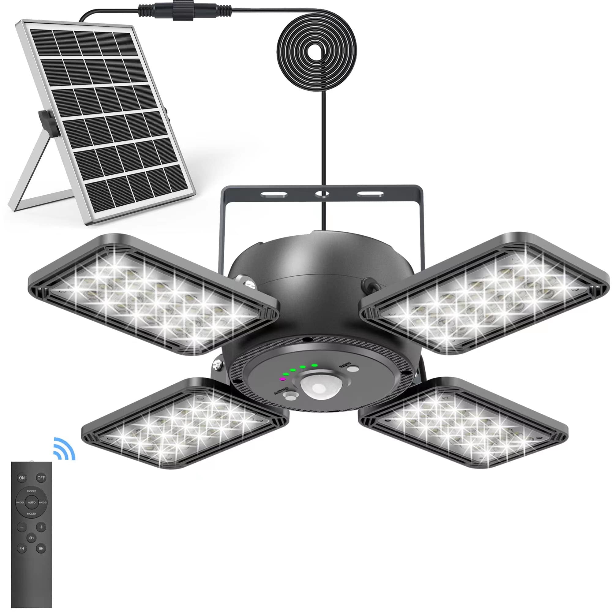 Solar Shed Light Indoor Outdoor 1200LM 144LED Pendant Light, Motion ...