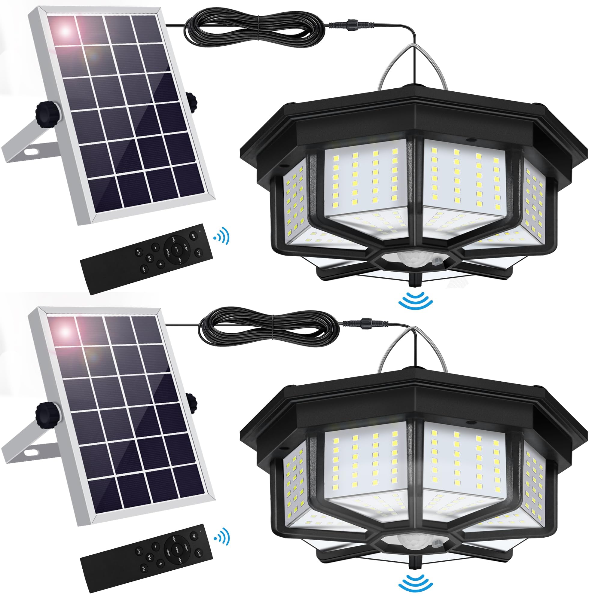 Solar Shed Light Indoor Outdoor 288LED 360°Lighting Solar Lights Work ...