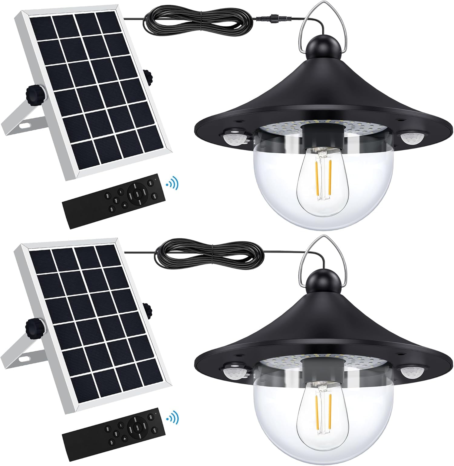 Solar Shed Light Indoor Outdoor Pendant Lights Solar with 2 Motion ...