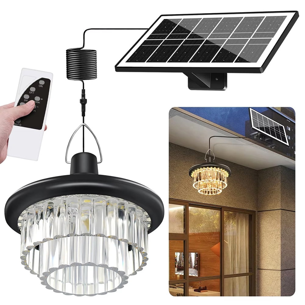 Solar Shed Lights Indoor Outdoor, 7500LM Solar Pendant Lights with ...