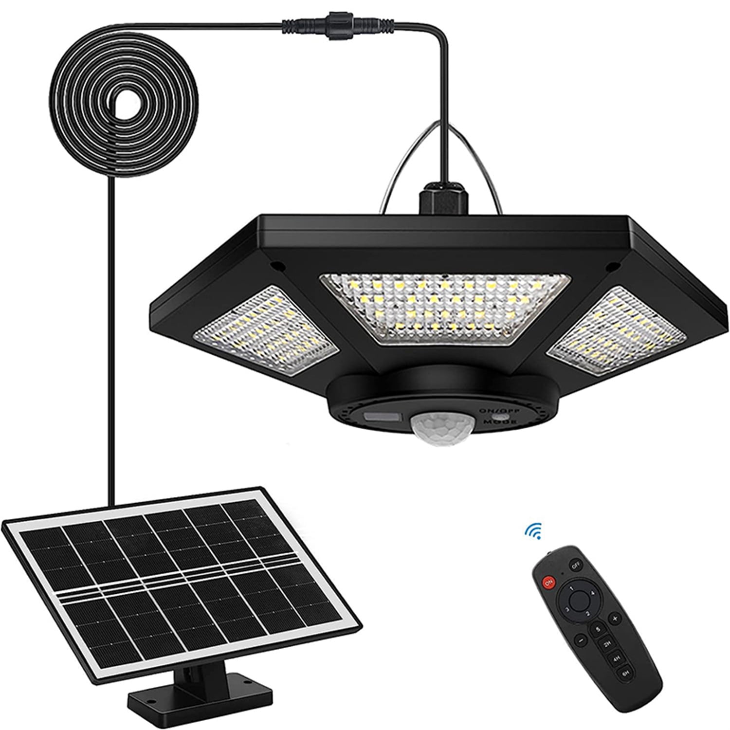 OCEST Solar Shed Lights, 50000 LM, Motion Sensor, Dimmable Pendant ...