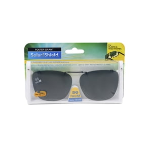 Solar Shield Dioptics ClipOns Unisex Rectangle Fashion Sunglasses ...