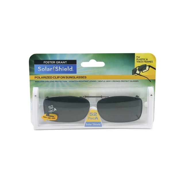 Solar Shield Dioptics Unisex Rectangle Fashion Sunglasses, Black, 52 ...