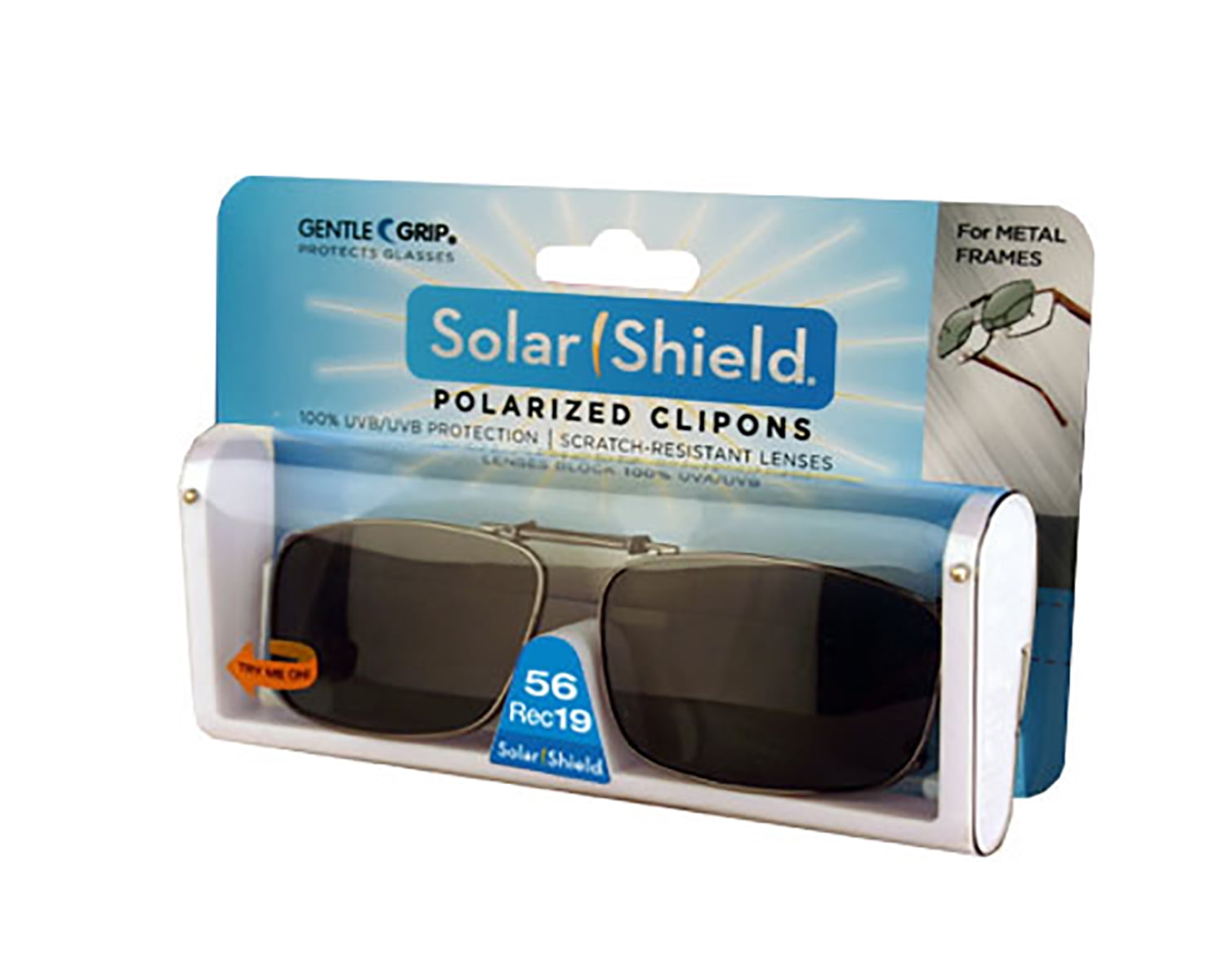 Solar Shield Dioptics Rectangle Fashion Sunglasses - Walmart.com