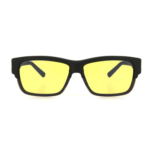 Solar Shield Dioptics Unisex Rectangle Sport Sunglasses Black - Walmart.com