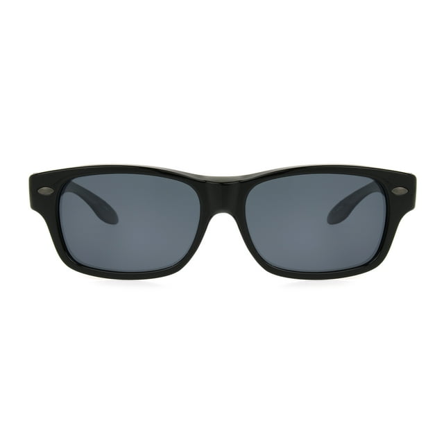 Solar Shield Dioptics Unisex Way-Shape Sport Sunglasses Black - Walmart.com
