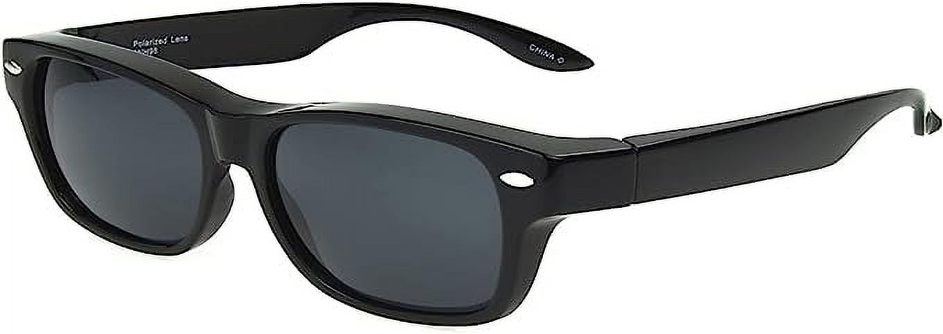 Solar Shield Fits Over FO-056 Large Black Smoke polarized - Walmart.com