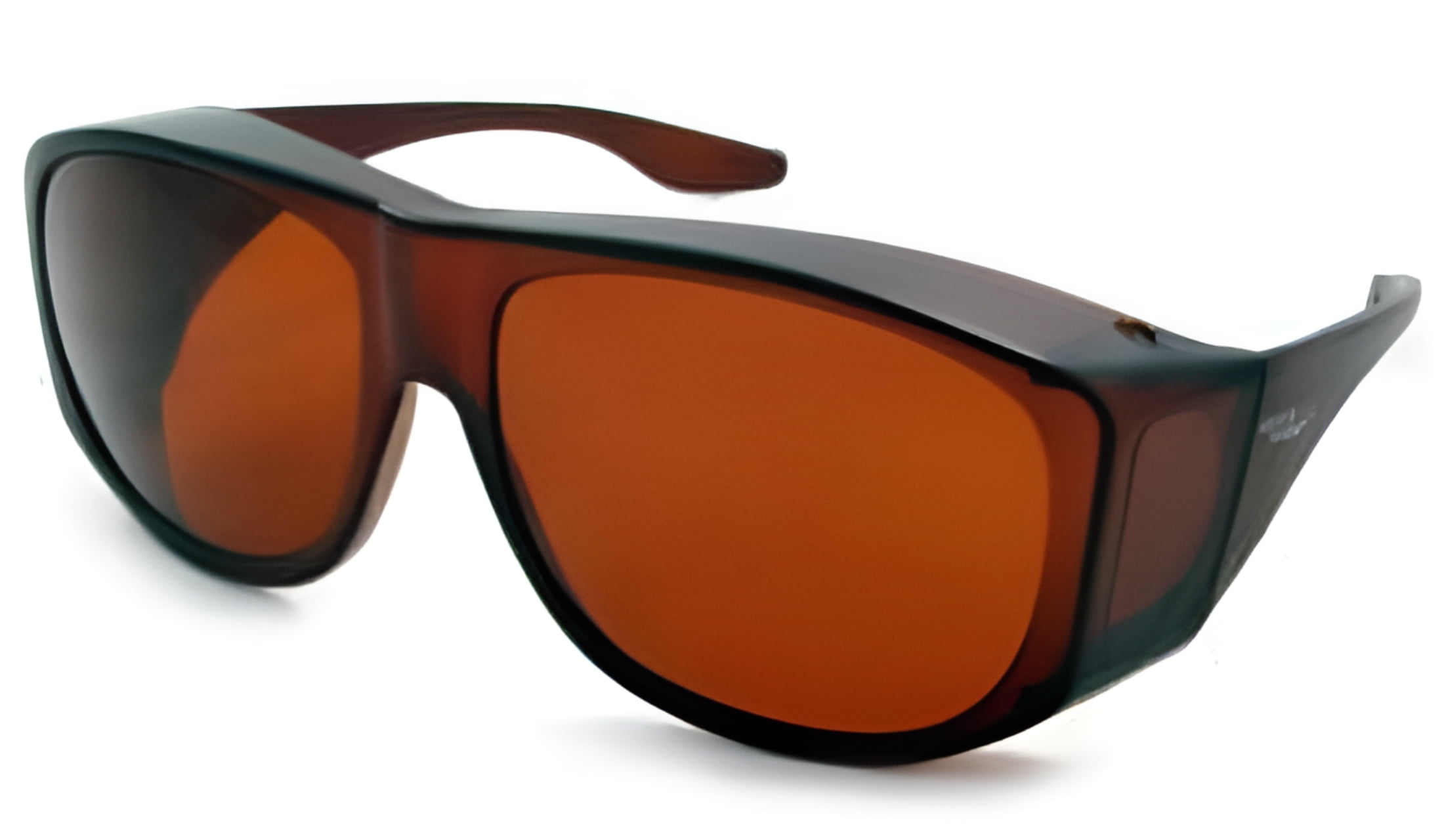 Solar Shield Amber Sunglasses for Sensitive Eyes, UV Blocking, Fits ...