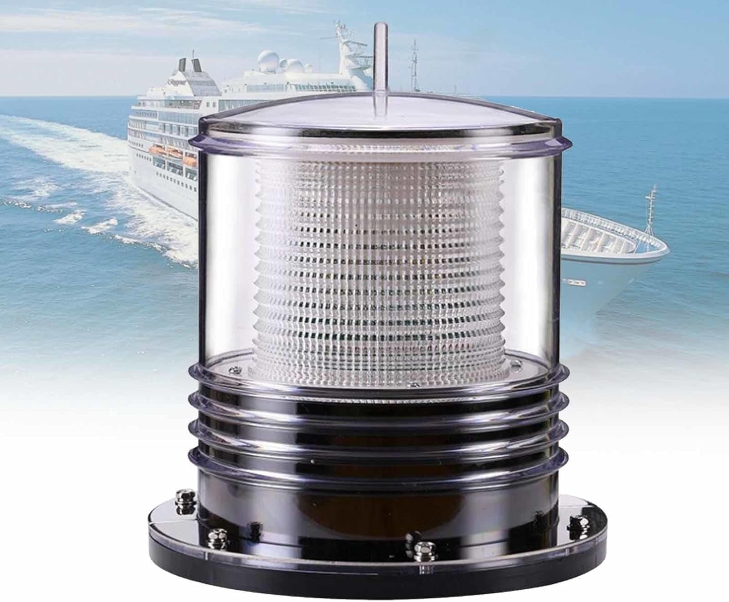 Solar Ship Beacon Light, Solar Beacon Light IP67 Waterproof, LED ...