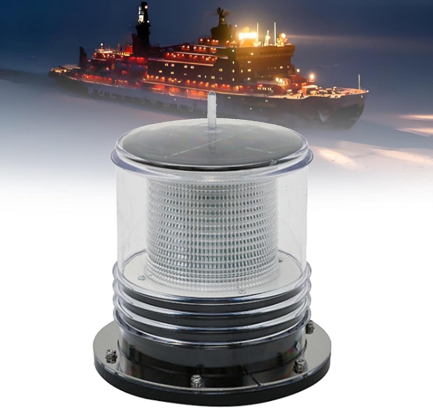 Solar Ship Beacon Light, Solar Beacon Light IP67 Waterproof, LED ...