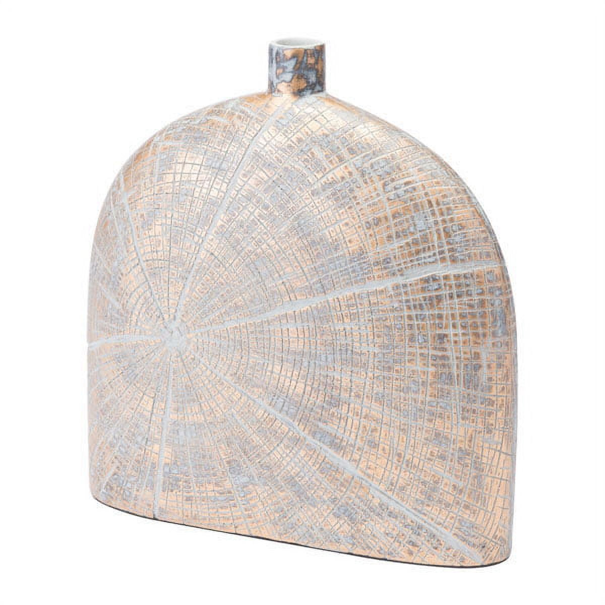 Home Roots Decor 295608 10.3 x 9.6 x 3 in. Polyresin Solar Short Vase ...