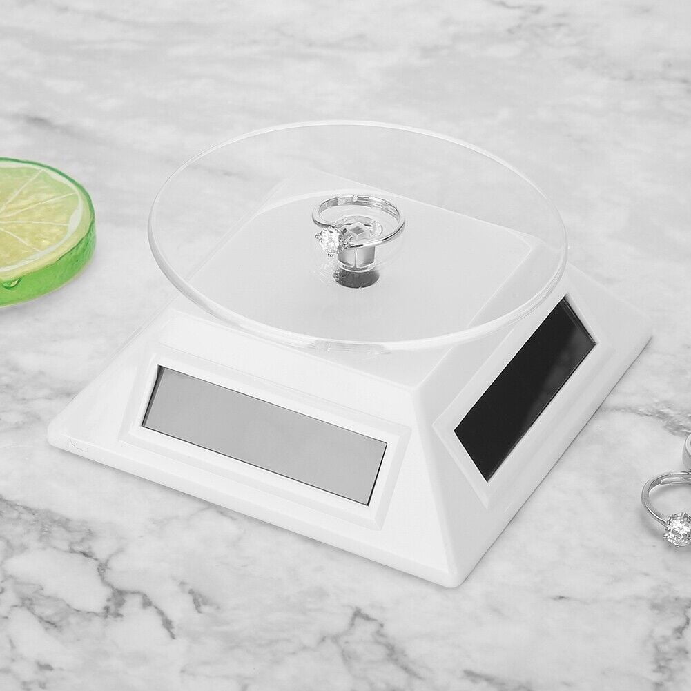 Solar Showcase 360 Degrees Turntable Rotating Jewelry Organizer Display ...