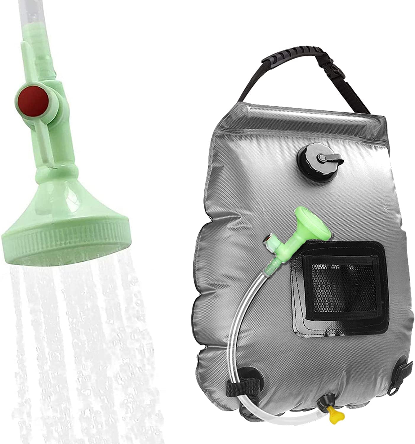 Solar Shower Bag | 5 Gal/20L Solar Heating Camping Shower Bag ...