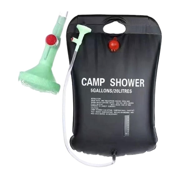 Solar Shower Bag, 5 gallons/20L Solar Heating Camping Shower Bag ...