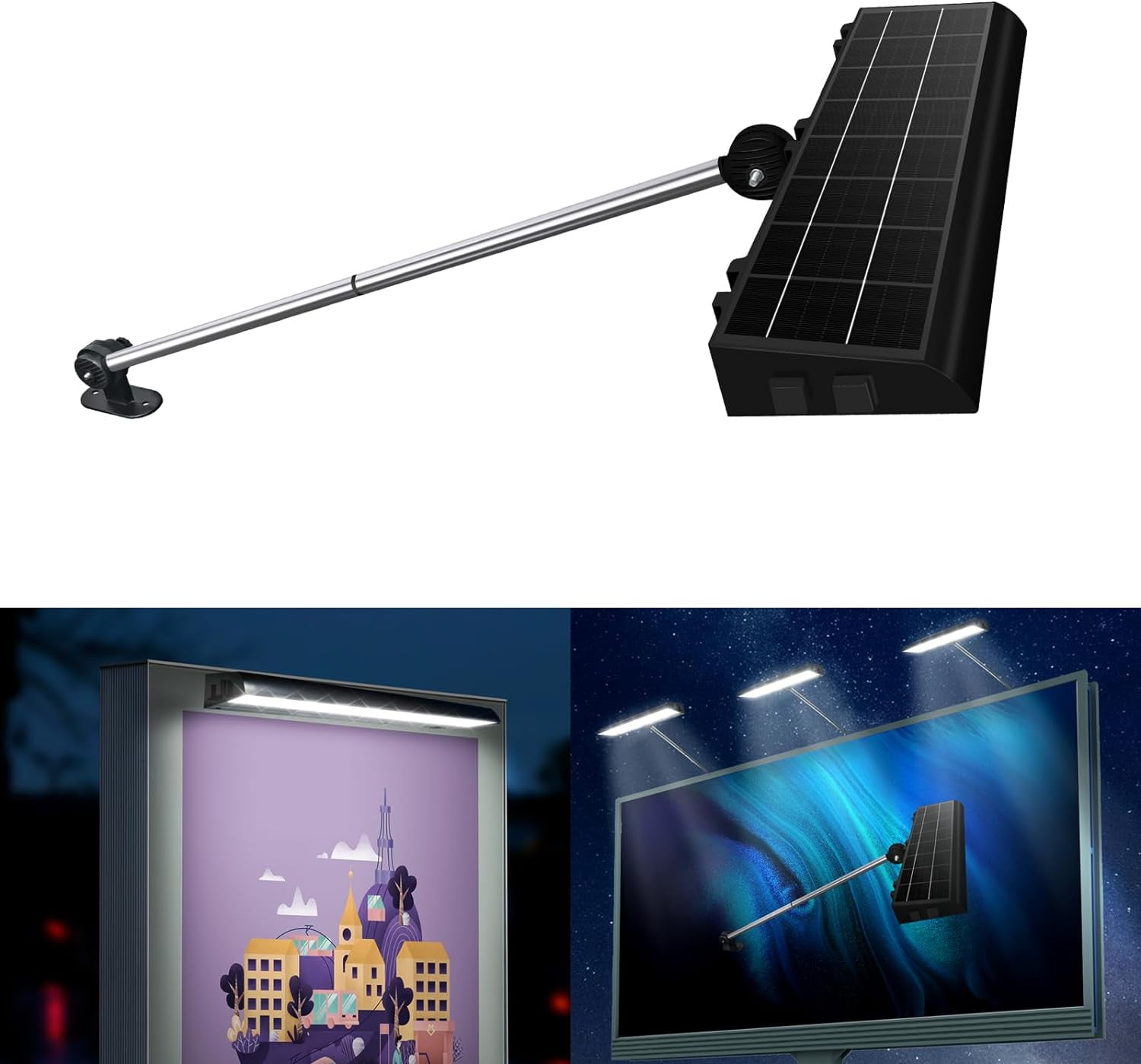 Solar Sign Lights Outdoor, 232 led 1200 Lumen Solar Sign Light, 8000 ...