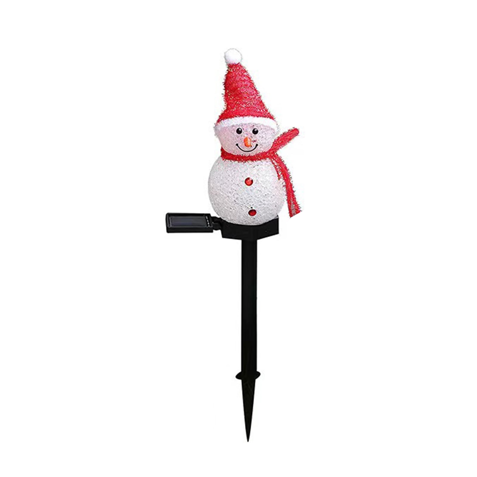 Solar Snowman Lights Outdoor Snowman Santa Ornament Solar Powered ...