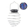 Solar Spiral LED Light Outdoor Hanging Lantern Waterproof Spring-Shaped ...