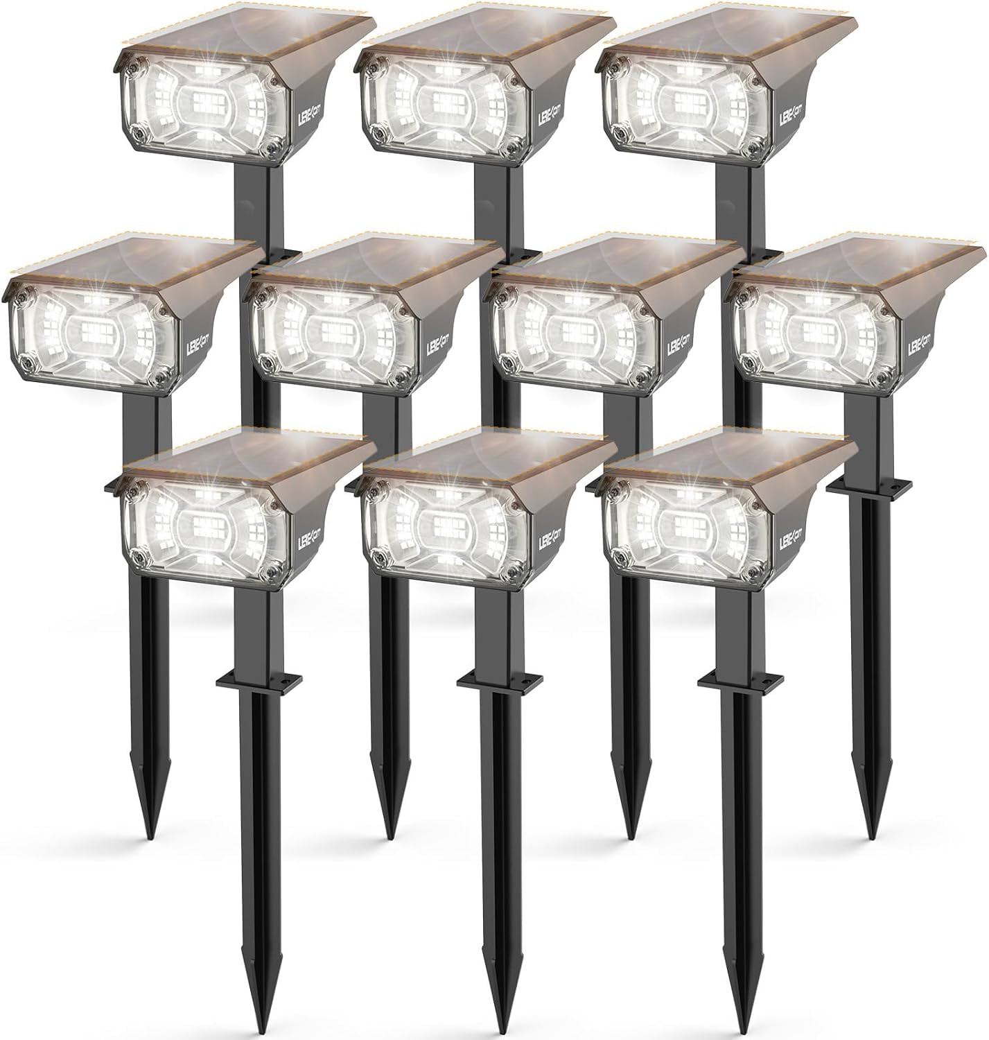 Solar Spot Lights,IP65 Waterproof 40 LED's Landscape Spotlights,3 Modes ...