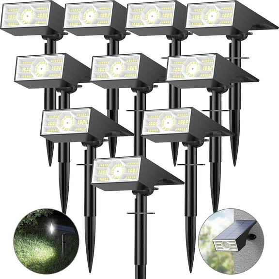 Solar Powered Outdoor Wall Lights with Up Down Lighting, IP65 ...