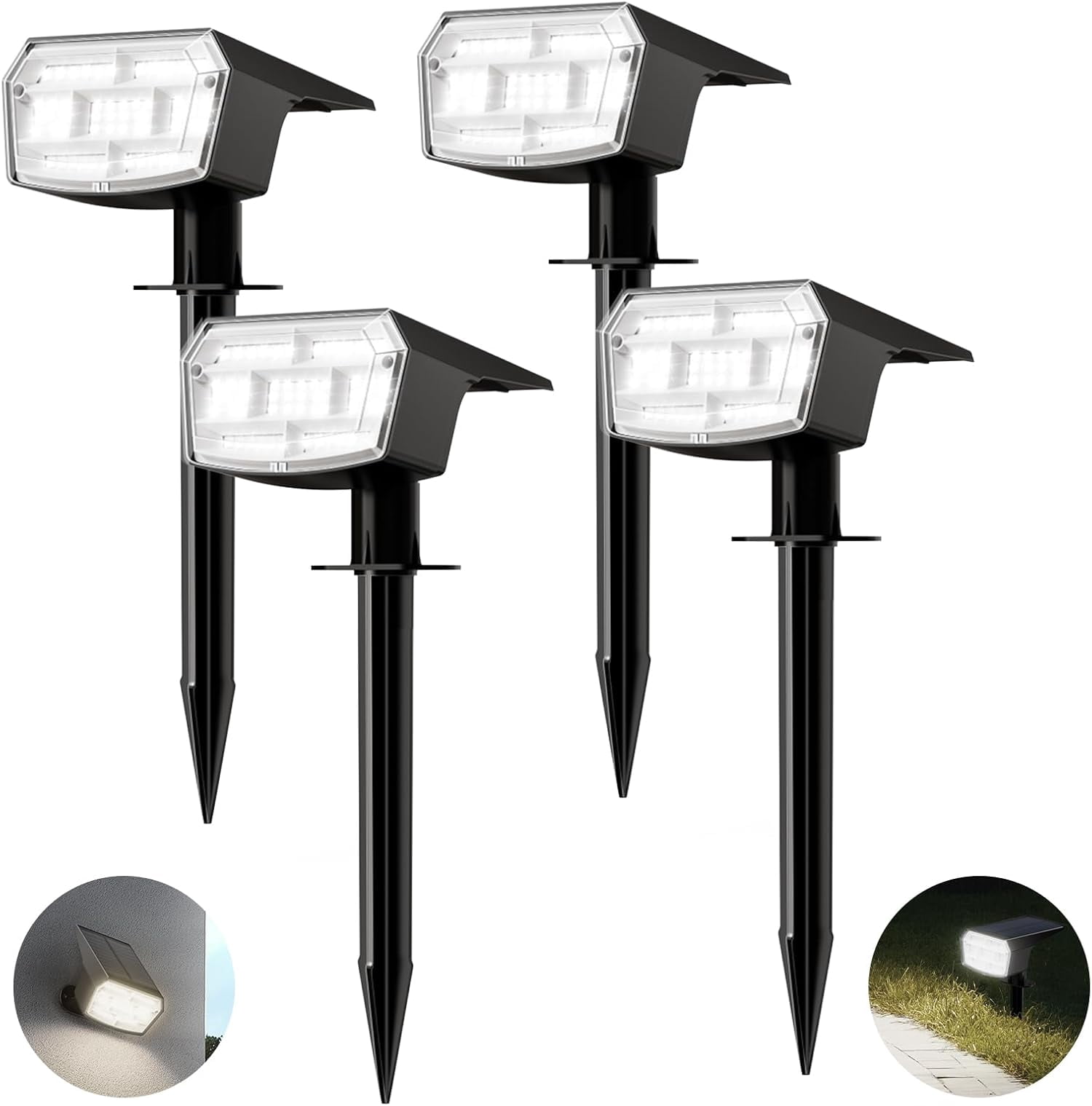 Solar Spot Lights Outdoor 59LED Landscape Lights Solar Uplights ...