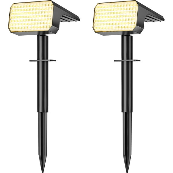Solar Spot Lights Outdoor IP67, (2 /90 /4 Modes) Solar Landscape ...
