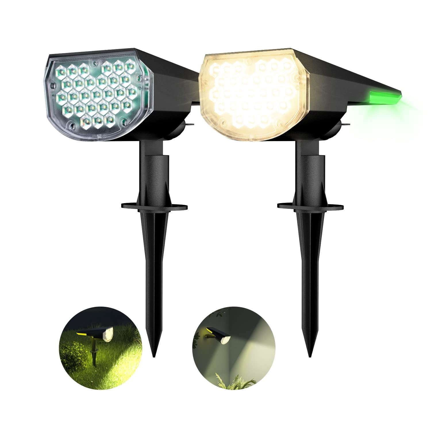Solar Spot Lights, Outdoor Landscape Lights, 28LED Waterproof ...