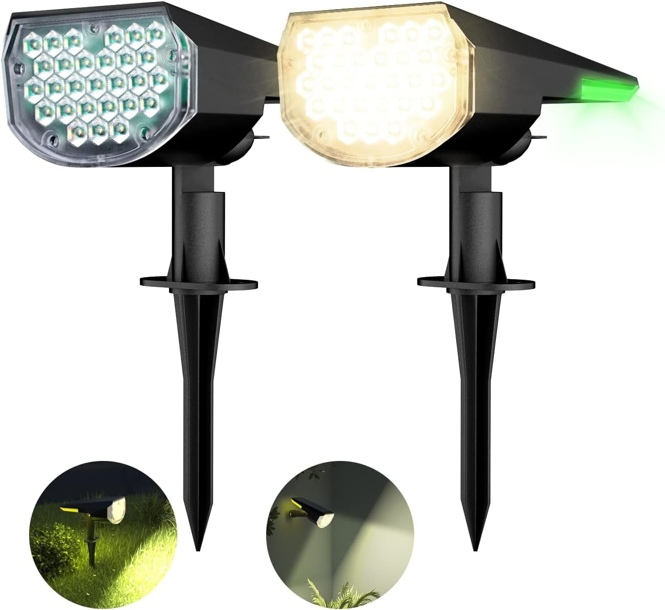 Solar Spot Lights, Outdoor Landscape Lights, 28LED Waterproof ...
