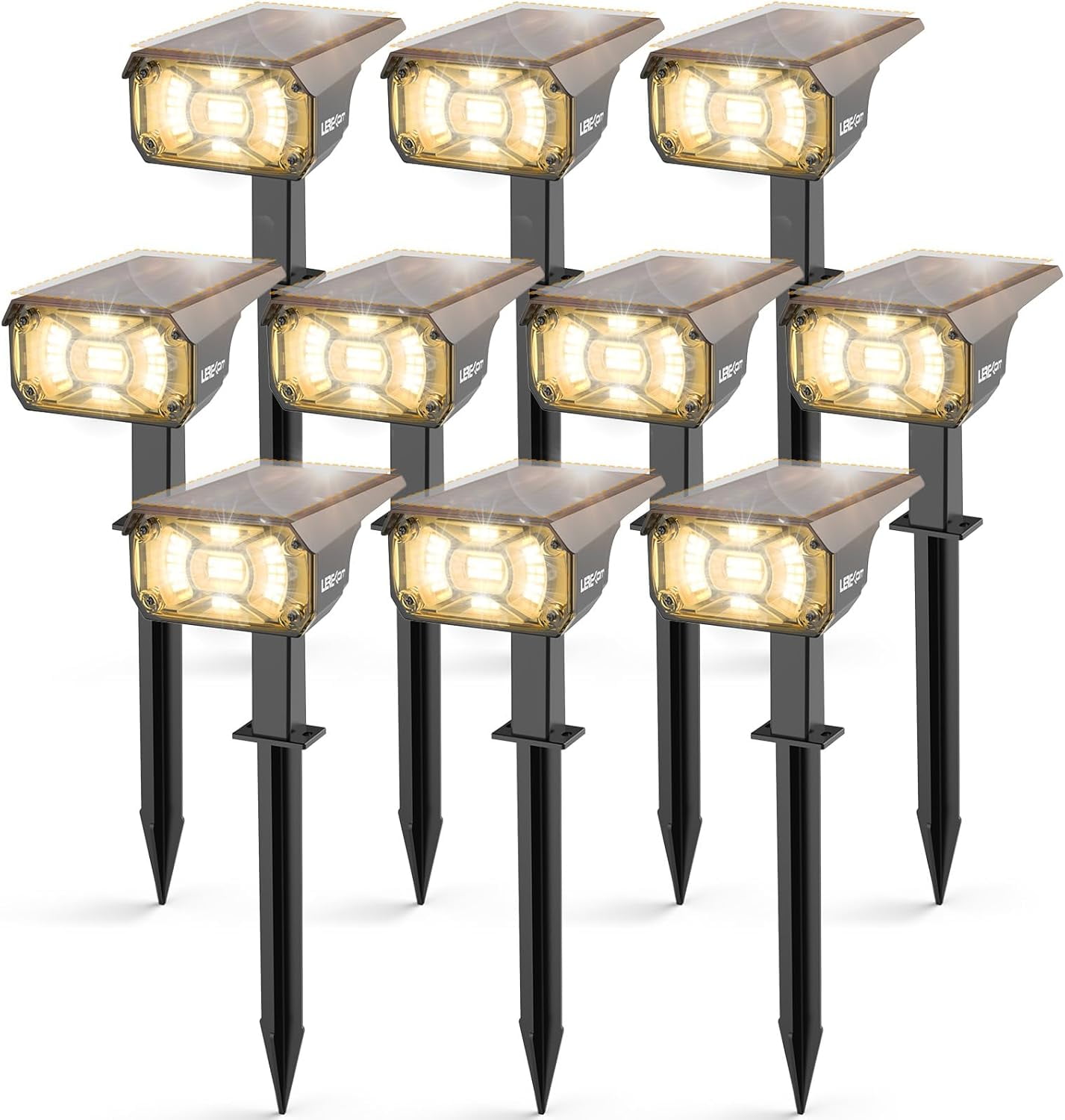 Solar Spot Lights Outdoor Landscape Lights, IP65 Outdoor Waterproof ...