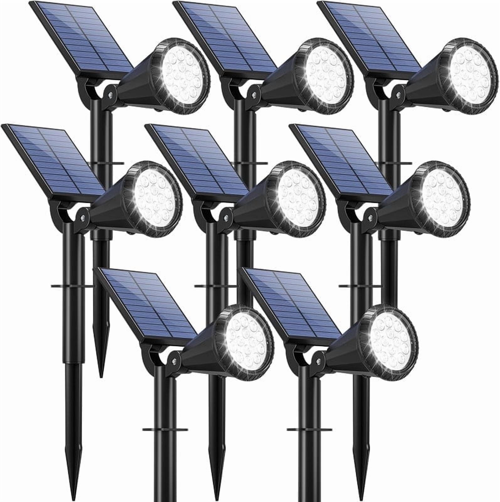 Solar Lights Outdoor, 8 Pack, 4 Modes, 180° Adjustable Waterproof ...