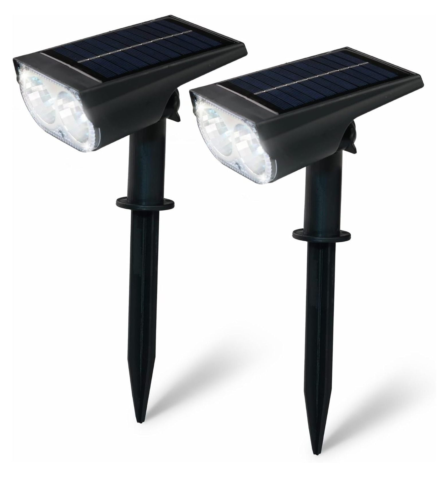 Solar Spot Lights Outdoor Waterproof - Ultra-Bright 2-in-1 Solar ...