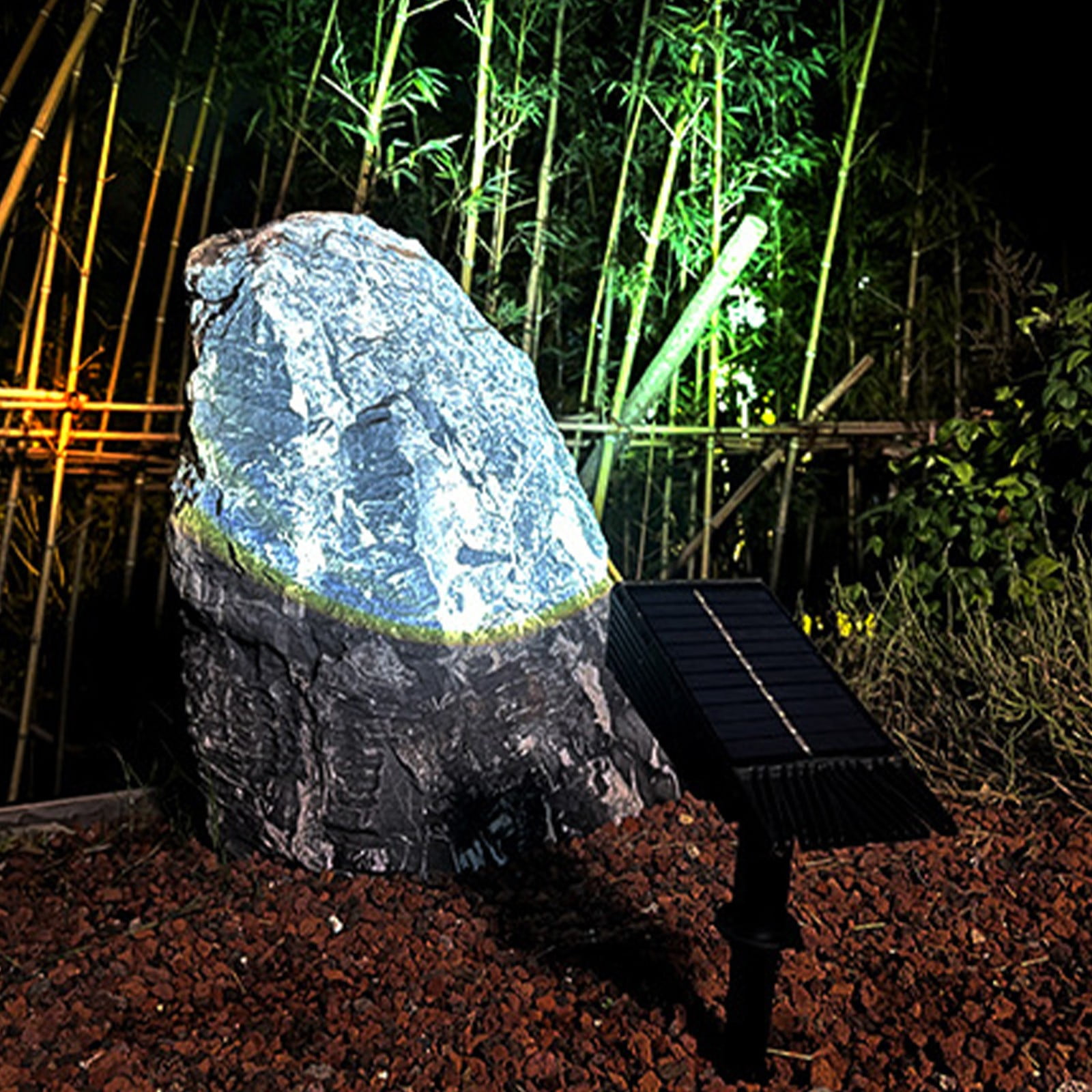 Solar Spotlights, Outdoor LED Landscape Lights with Sunset Projection ...