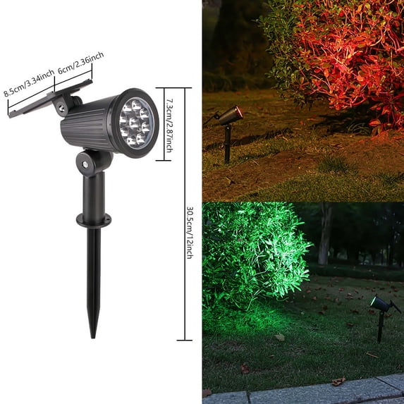 Solar Spotlights Outdoor Light Control Ground Inserted Lights for ...
