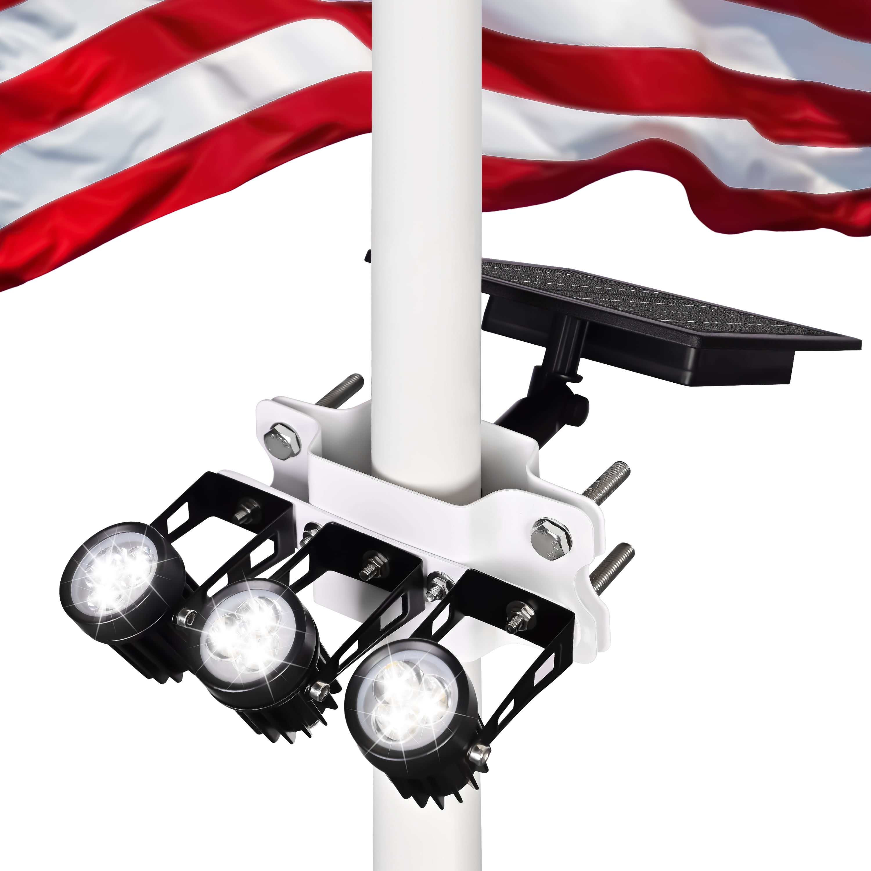 Solar Spotlights Outdoor Waterproof 3in1 Triple LED,10000h Lifespan ...