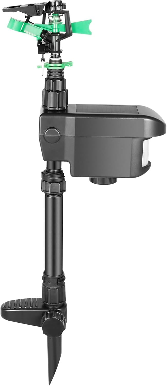 Solar Sprinkler Solar Outdoor Scarecrow, Motion Activated Sprinkler ...