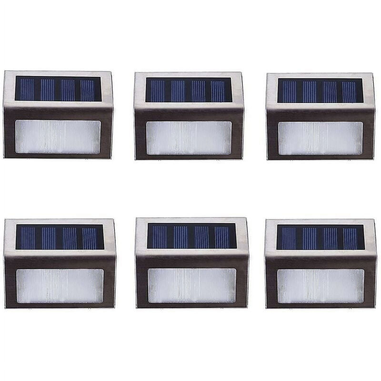 Solar Stair Lights, Super Lighting LED Outdoor Step Lights Waterproof ...