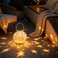 Solar Star Projection Lights, Solar Garden Lanterns, Waterproof Metal ...