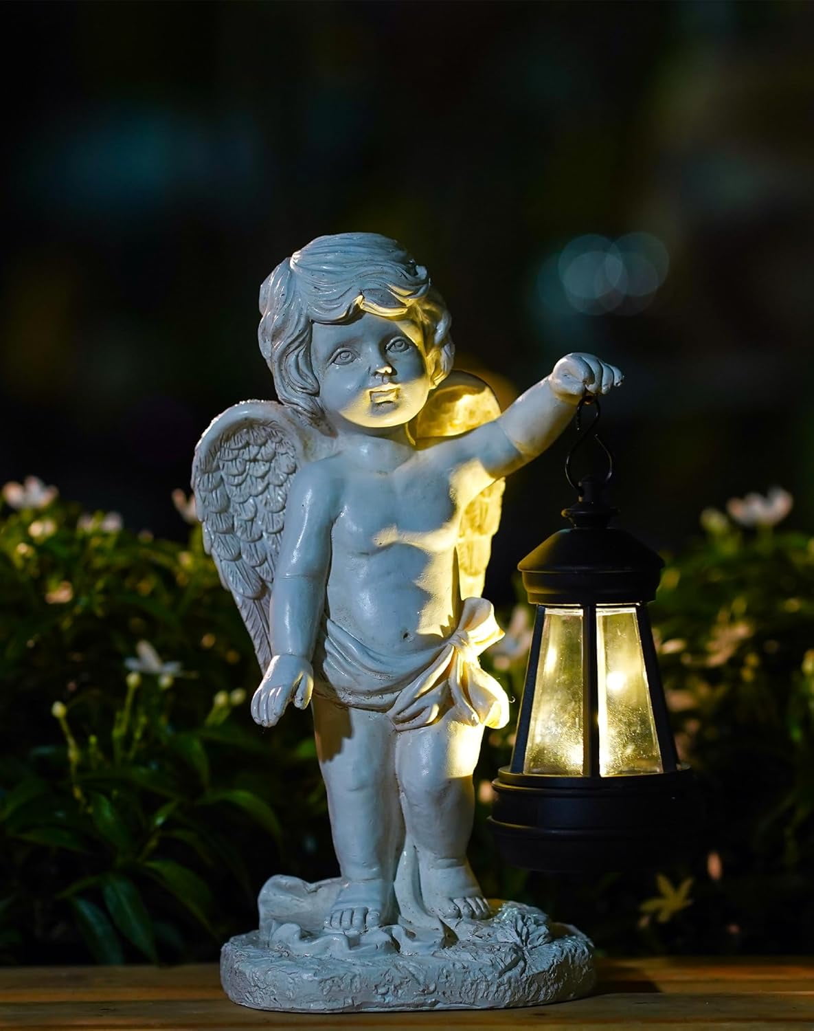 Solar Statue - Ideal gift for dad, mom or birthday, stunning outdoor ...