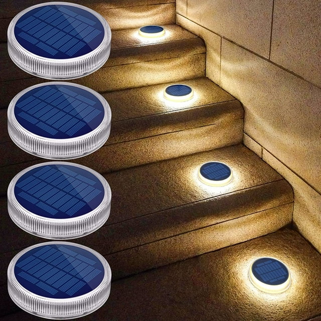 Solar Step Lights Outdoor Waterproof LED, Solar Stair Lights Outdoor ...
