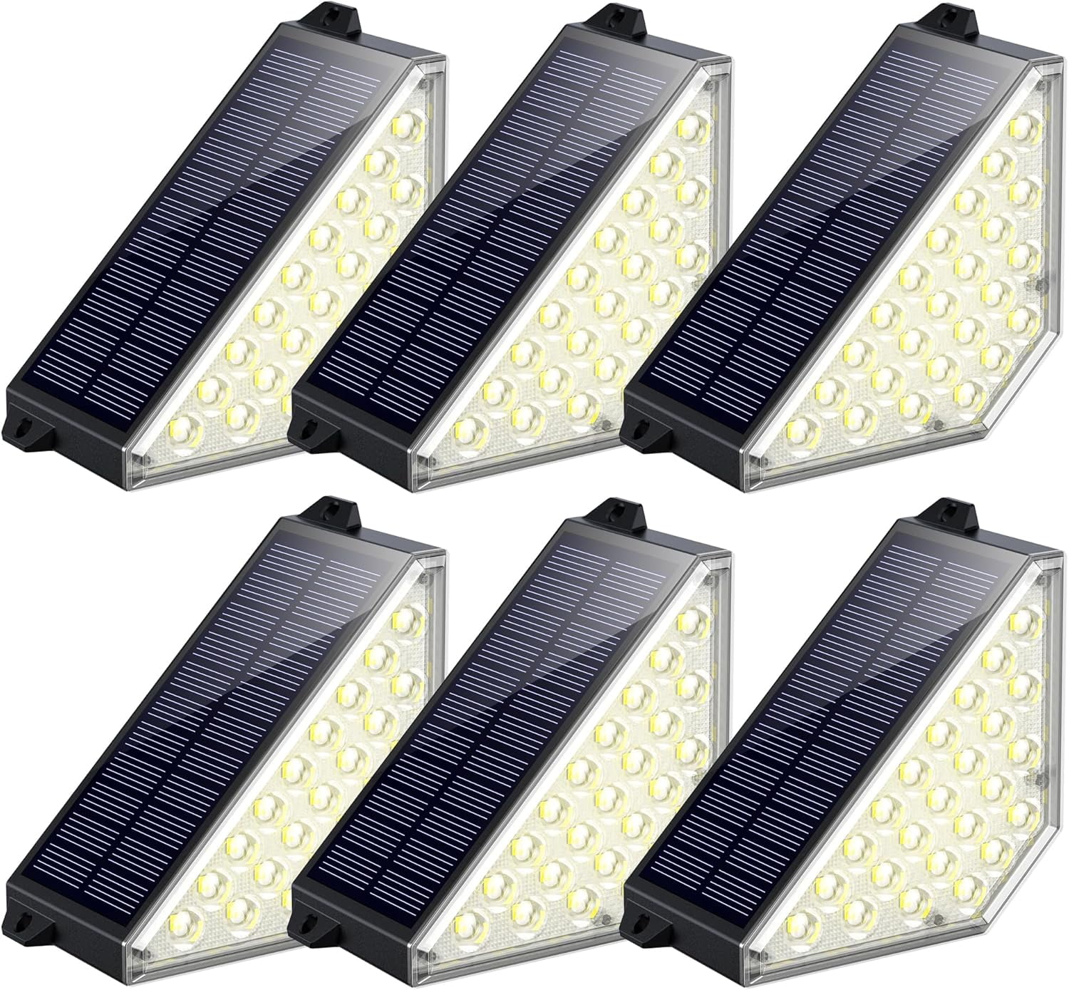 Solar Step Lights for Outside, 2 Adjustable Brightness, 2 Mounting ...