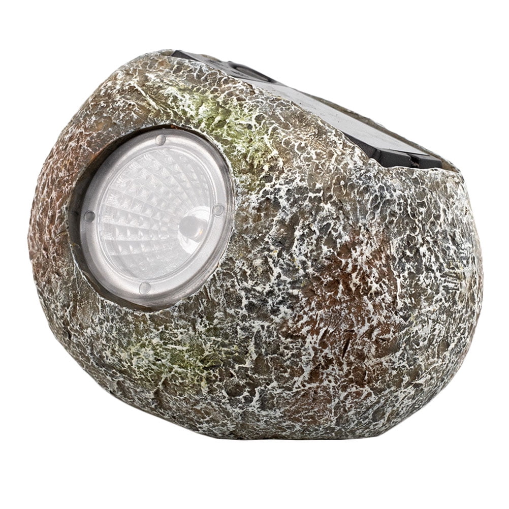 Solar Stone Lights Waterproof LED Garden Ground Lamp Outdoor ...